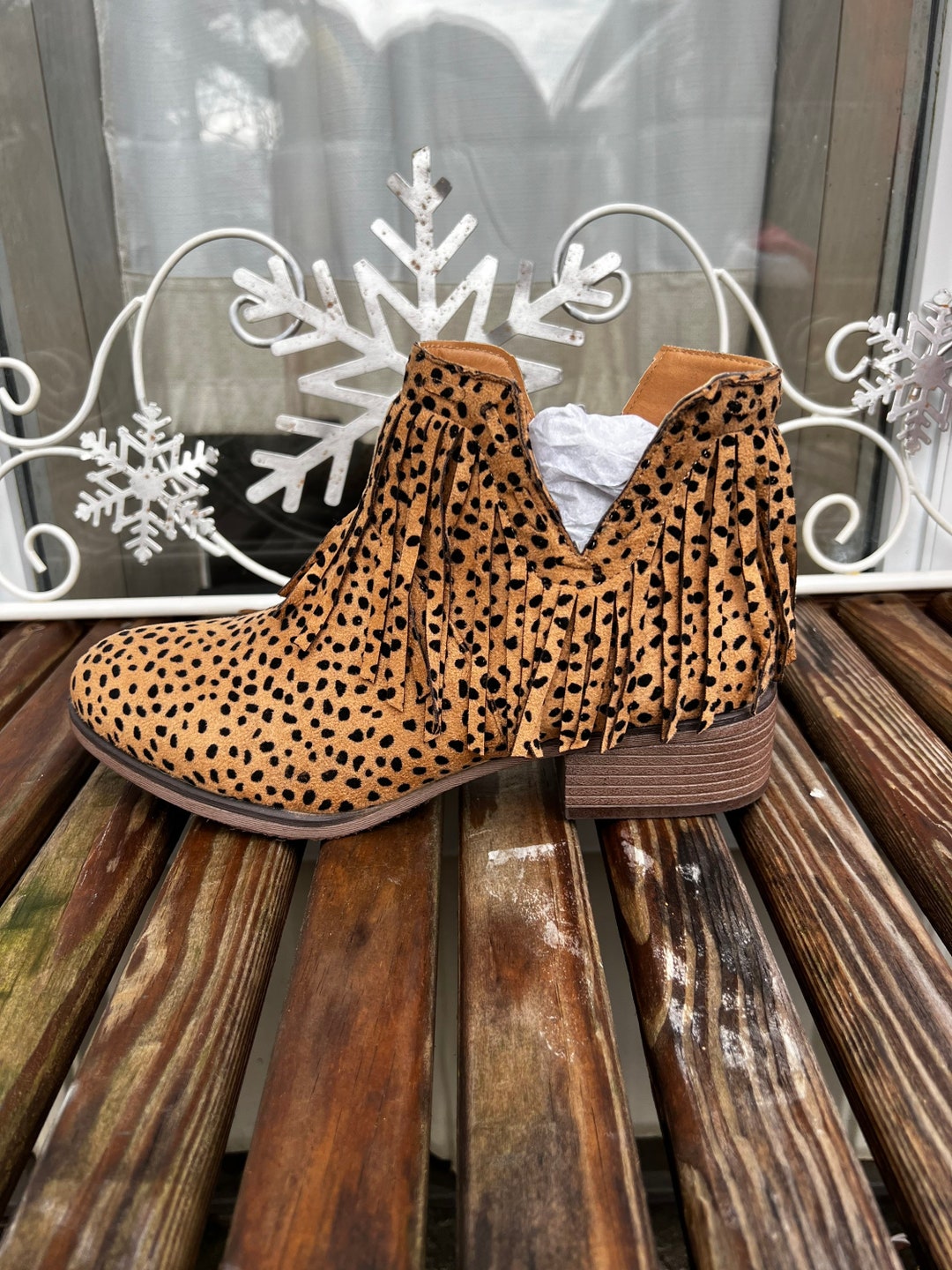 Pierre Dumas Cheetah Print Ankle Booties Dylan-5 - Etsy