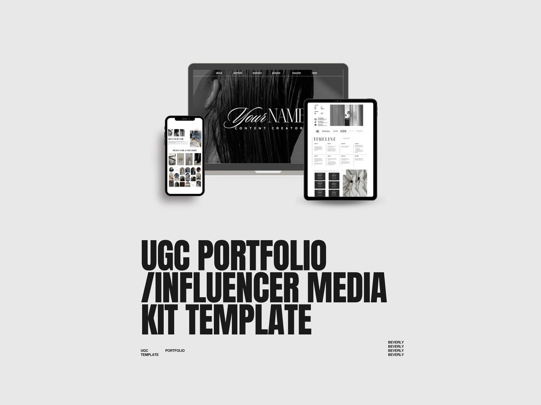 Beverly UGC Portfolio / Influencer Media Kit - Etsy