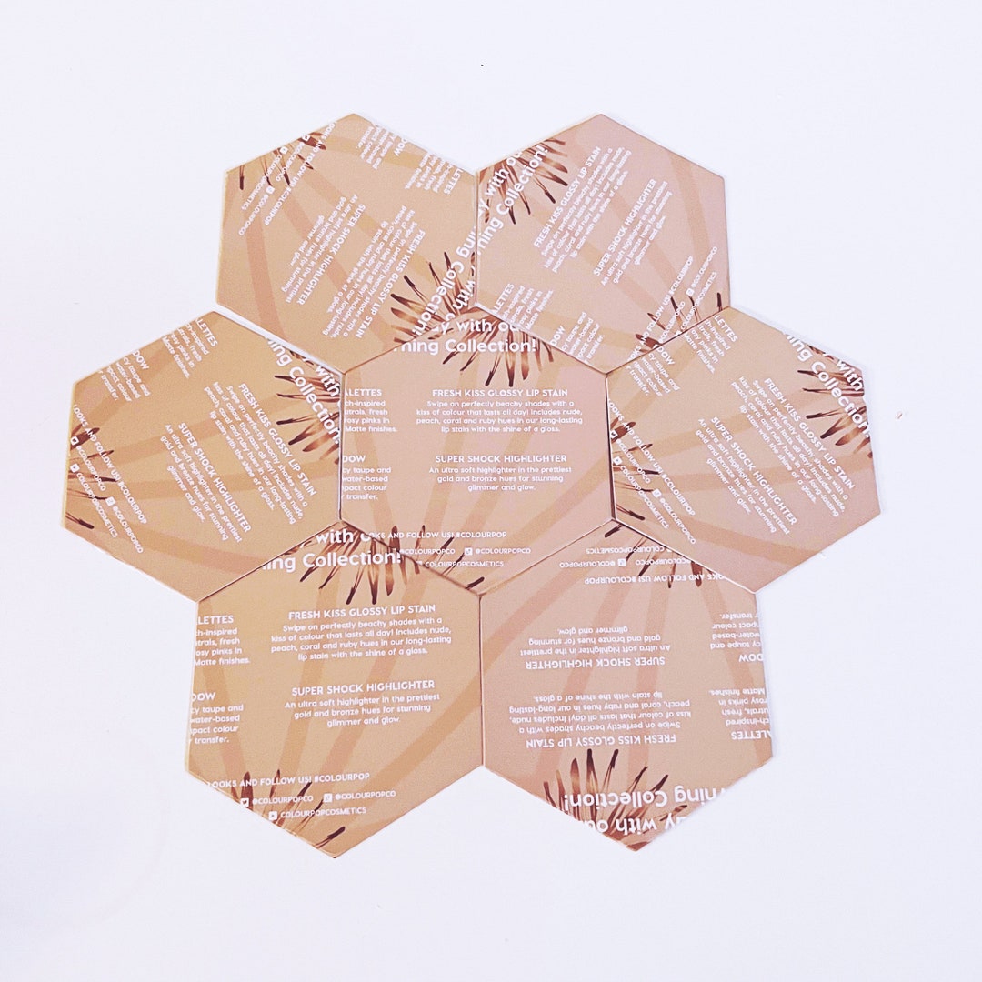 EPP Hexagon Templates, 2 1/4 Hexagons, English Paper Piecing Hexagons ...
