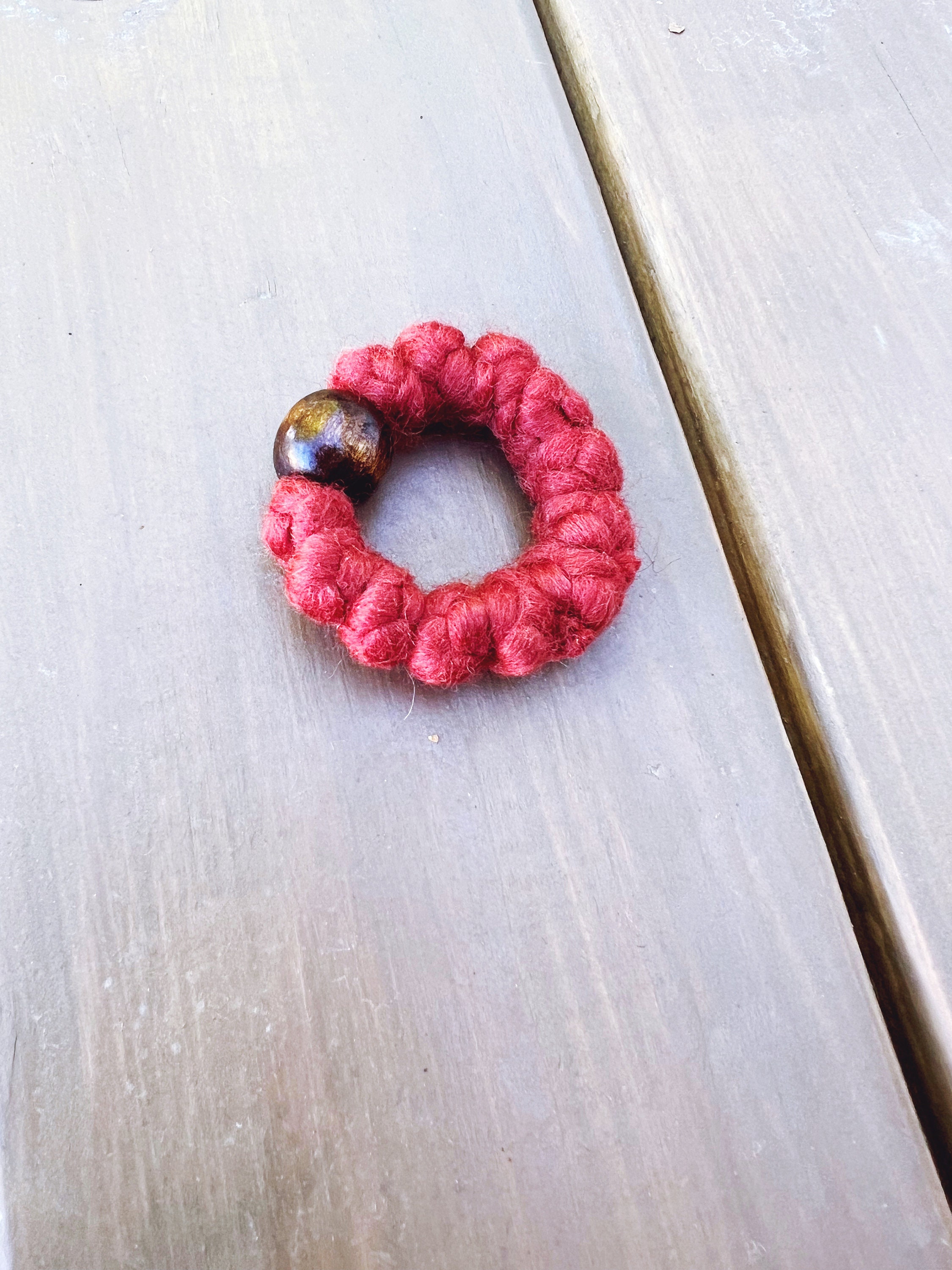 12 Knot Red Wool Orthodox Chotki Prayer Ring - Etsy