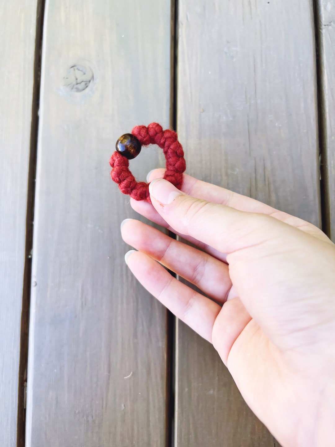 12 Knot Red Wool Orthodox Chotki Prayer Ring - Etsy