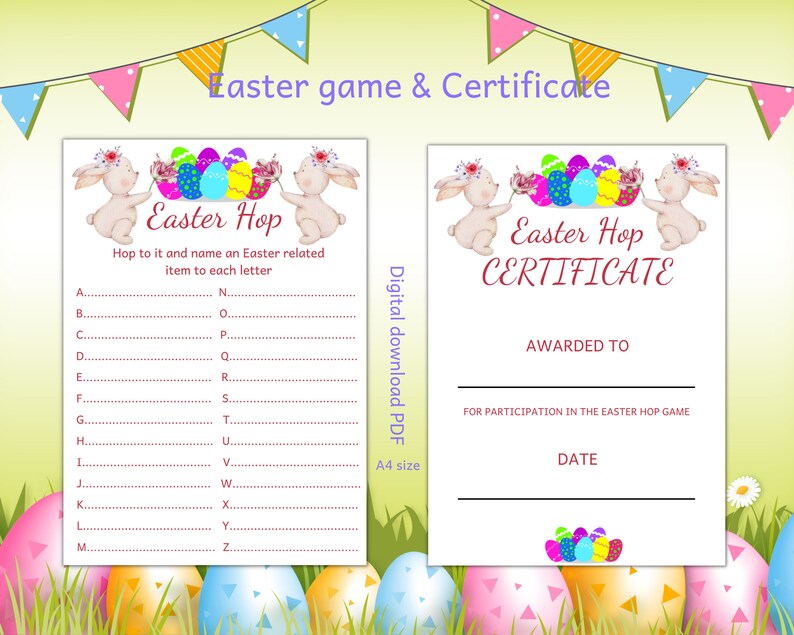 Easter Games, Easter Activity, Easter Printable, Easter Party Game ...