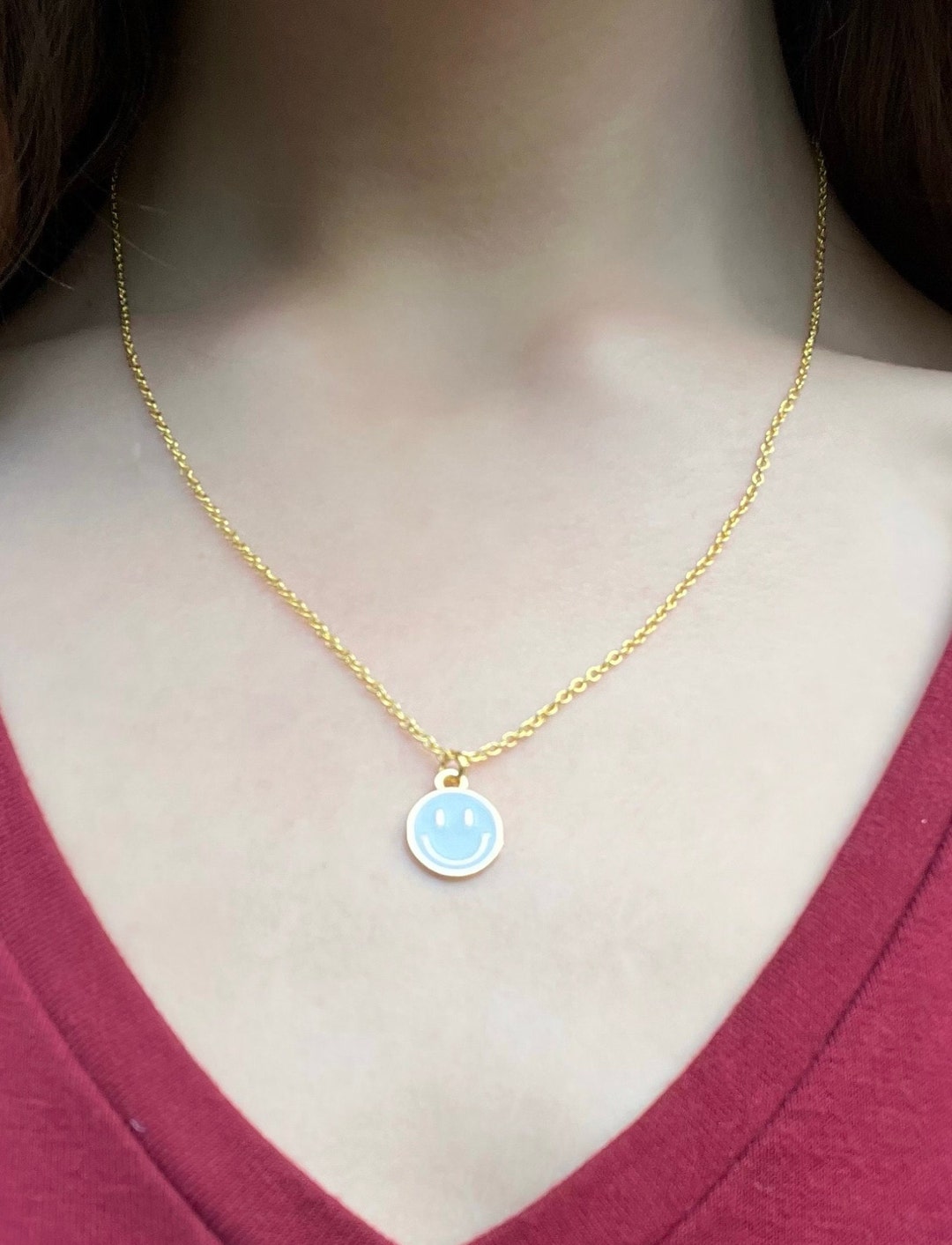 Smiley Face Necklaces | Jewelry | Gold | Preppy | Gifts for Teens ...