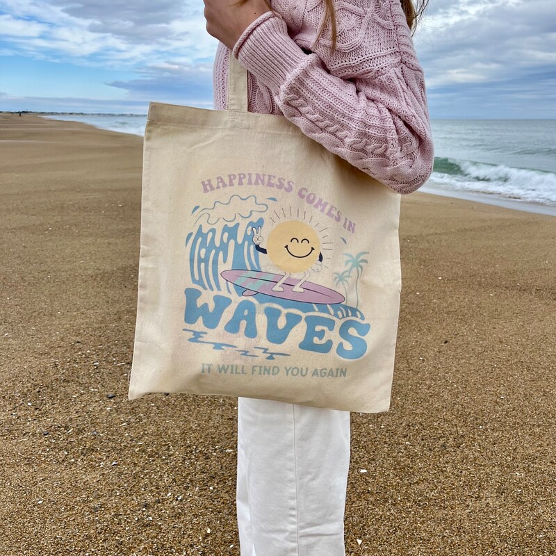 Preppy Tote Bag - Etsy