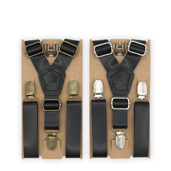 Leather Suspenders - Etsy