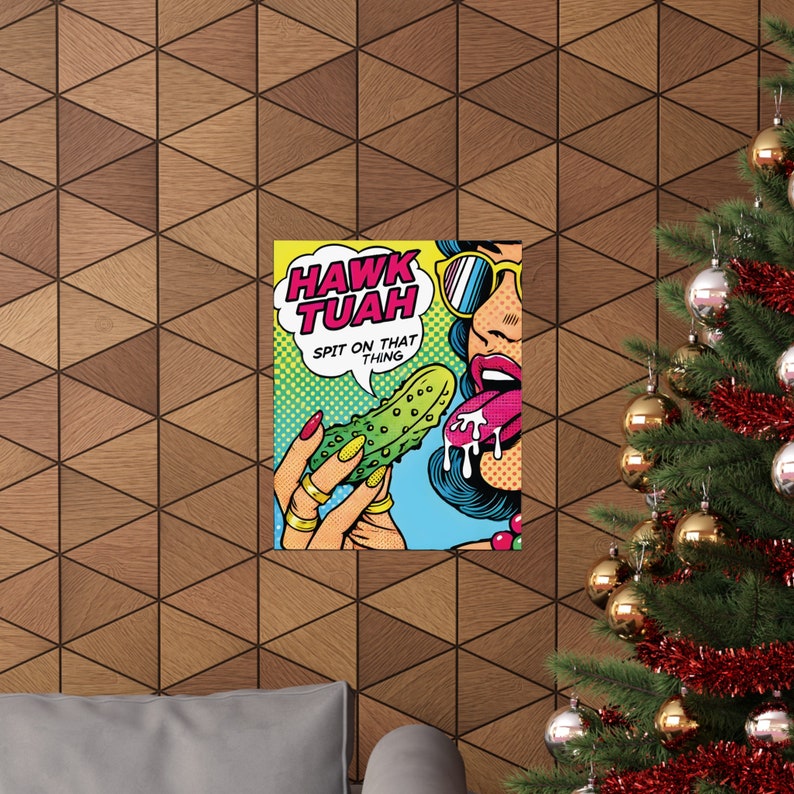 Keep Calm and Hawk Tuah' Matte Vertical Poster Retro 1950s Sexy Woman ...