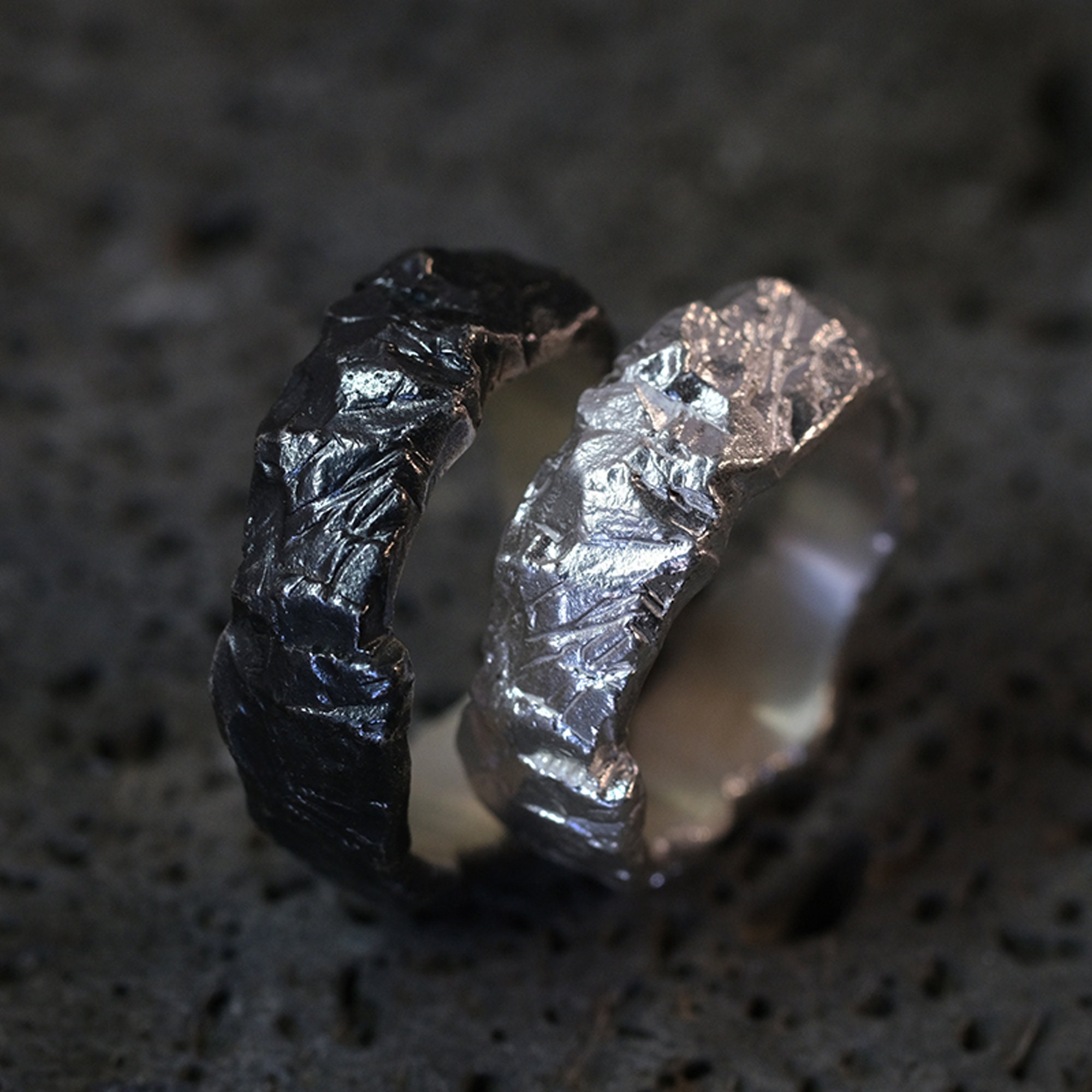 Meteor 999 Pure Silver Ring, Anniversary Gift, Personalized Statement ...