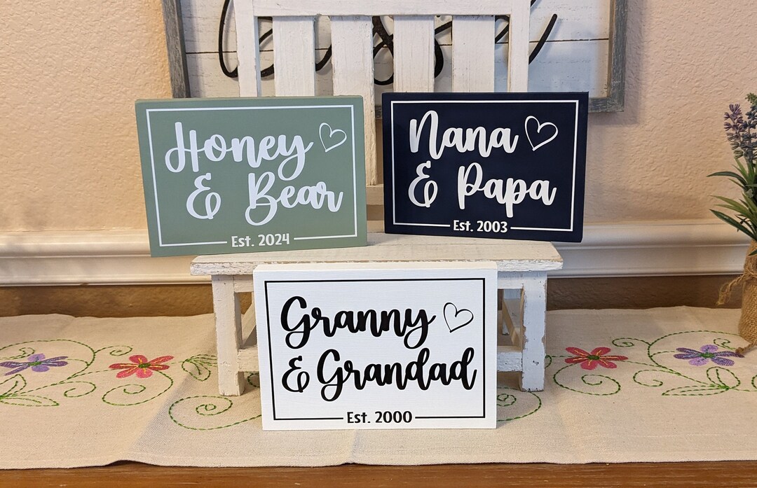 Personalized Grandparents Sign, Grandparents Sign, Wooden Signs ...