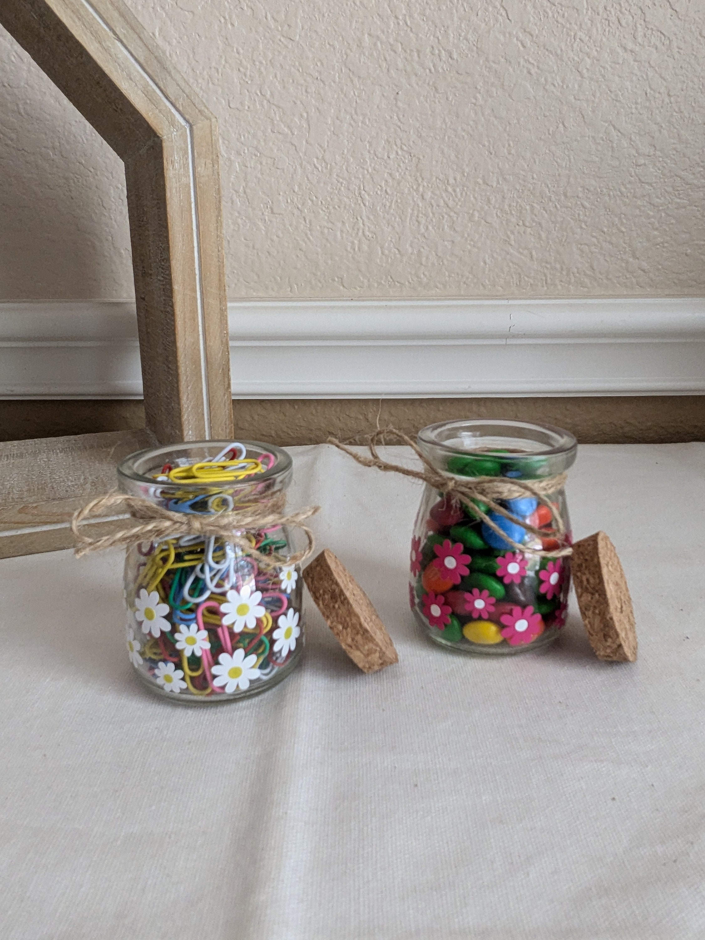 Decorated Mini Jars, Mini Jars for Tiered Tray, Friend Gift, Teacher ...