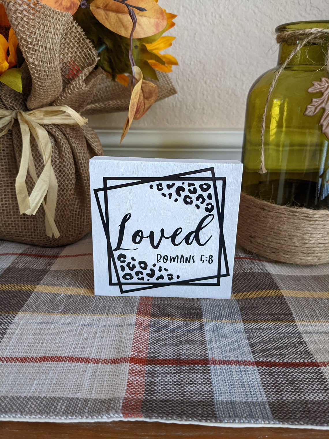 Christian Mini Wooden Sign, Tiered Tray Sign, Tiered Tray Decor ...