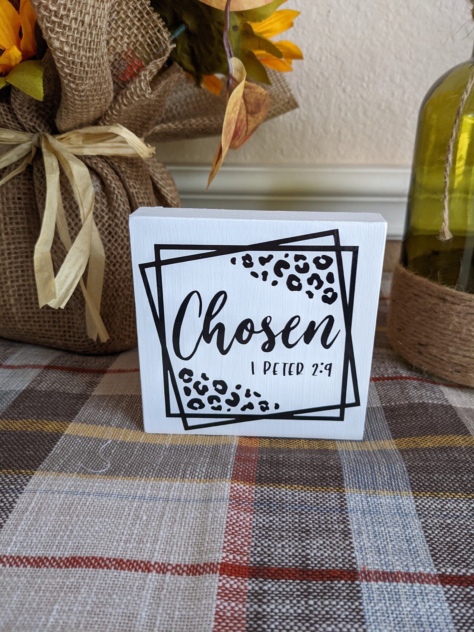 Christian Mini Wooden Sign, Tiered Tray Sign, Tiered Tray Decor ...