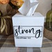 Christian Themed Wooden Tissue Box, Inspirational Decor, Wooden Tissue ...