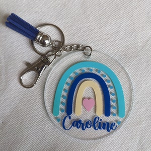 Acrylic Keychains, Boho Rainbow Keychain, Keychains, Gifts, Teacher ...