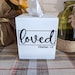 Christian Themed Wooden Tissue Box, Inspirational Decor, Wooden Tissue ...
