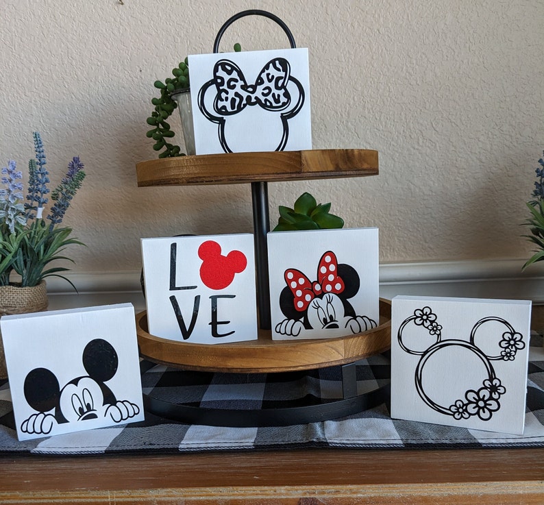 Disney Wooden Sign Disney Mini Sign Mickey Mouse Sign - Etsy