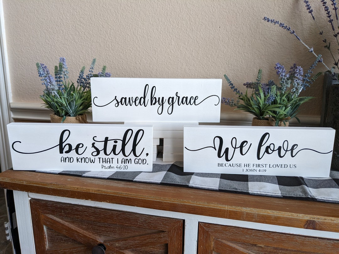 Christian Wooden Sign, Wooden Sign, Farmhouse Sign, Farmhouse Decor ...