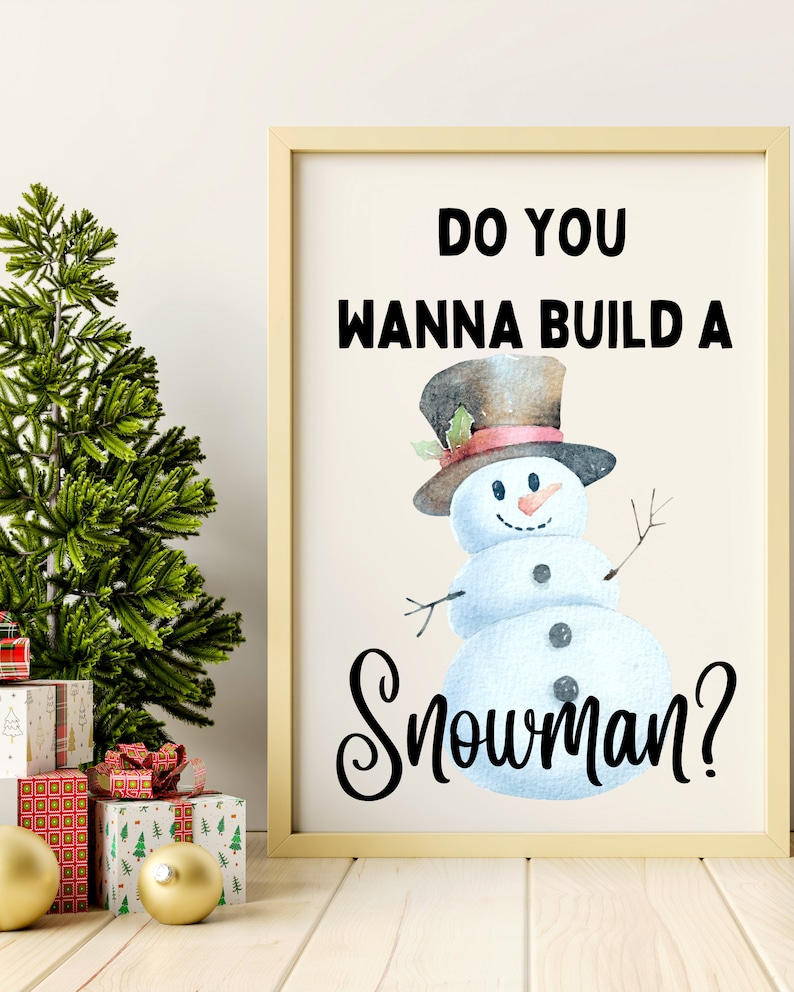 Do You Wanna Build A Snowman INSTANT DIGITAL DOWNLOAD - Etsy