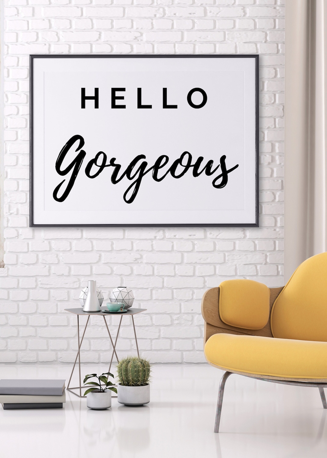 Hello Gorgeous - INSTANT DIGITAL DOWNLOAD - Etsy