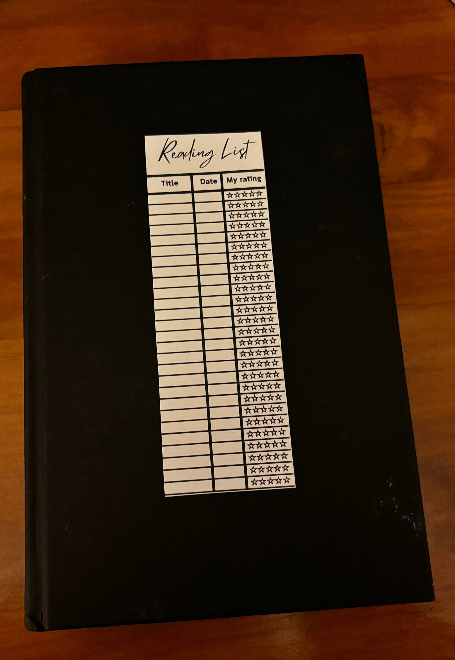 Reading Tracker Bookmark Printable (digital Download) - Etsy
