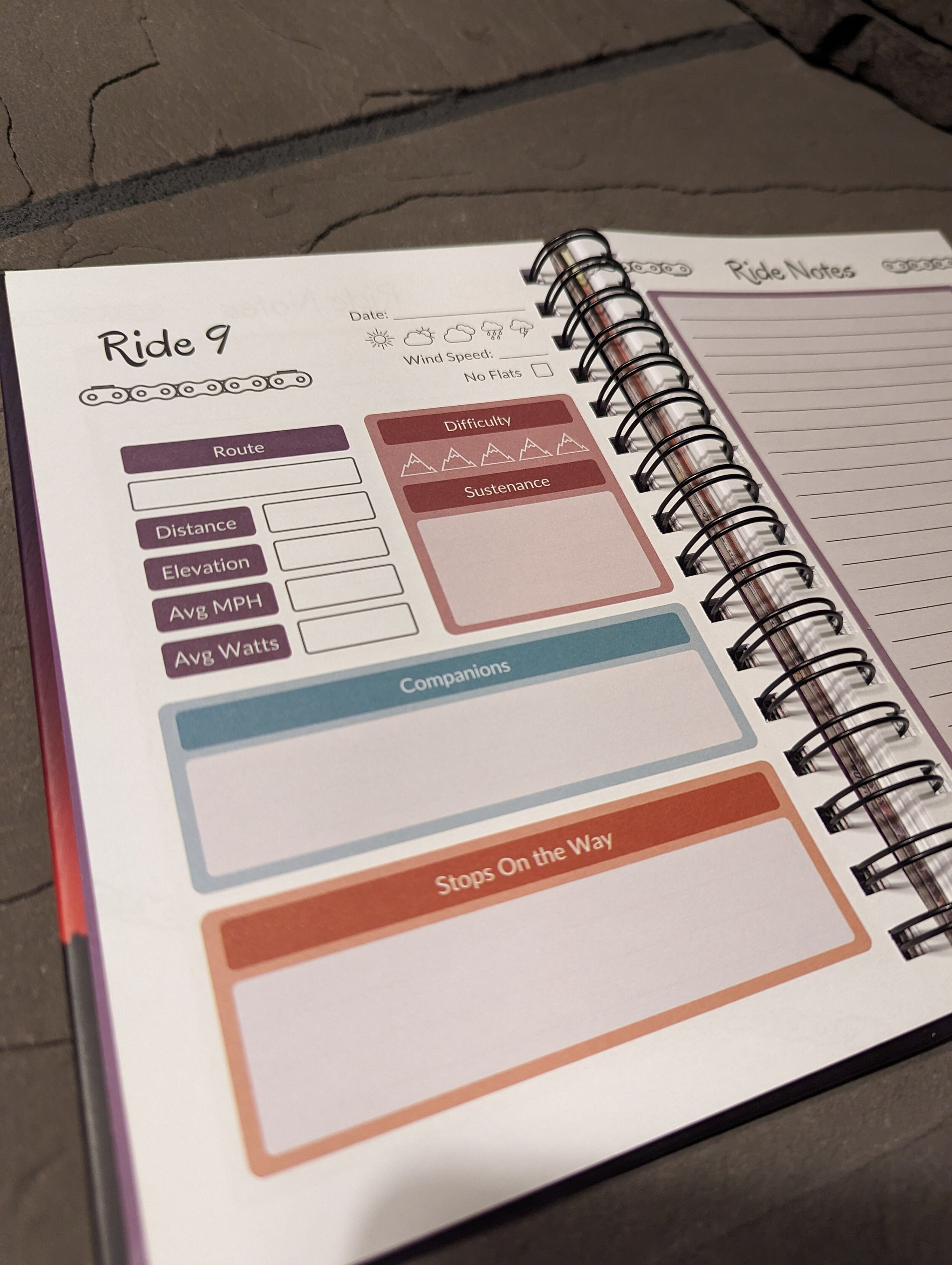 Biking Adventures Logbook - Etsy