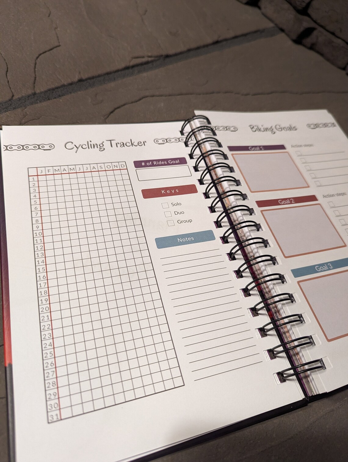 Biking Adventures Logbook - Etsy
