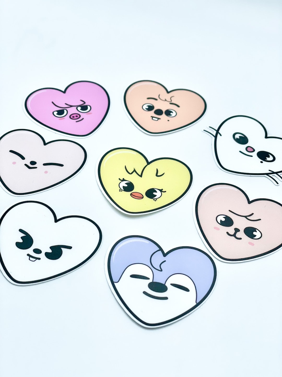 SK Hearts Stickers || K-pop Sticker || Die-cut Water Resistant Stickers ...