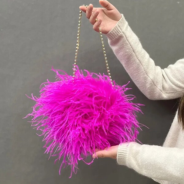 Ostrich Feather Purse - Etsy