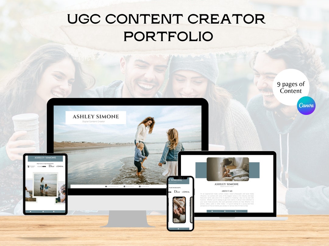 Portafolio UGC, kit de medios UGC, sitio web del portafolio UGC, portafolio de creadores Ugc ...