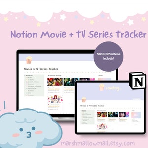 Customizable Digital Movie & TV Series Tracker for Notion, Template for ...