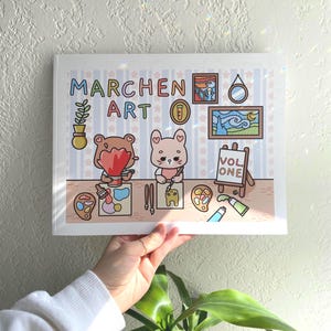 Cute Hand Drawn Coloring Book: Marchen Art, Stress Relief - Etsy