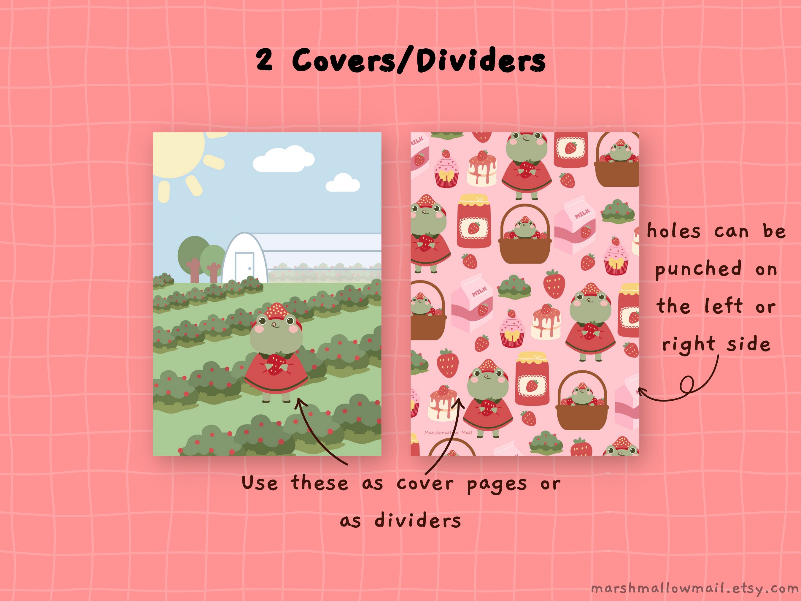 Printable Undated A5 Planner Inserts, Cute Month Week Daily Templates ...