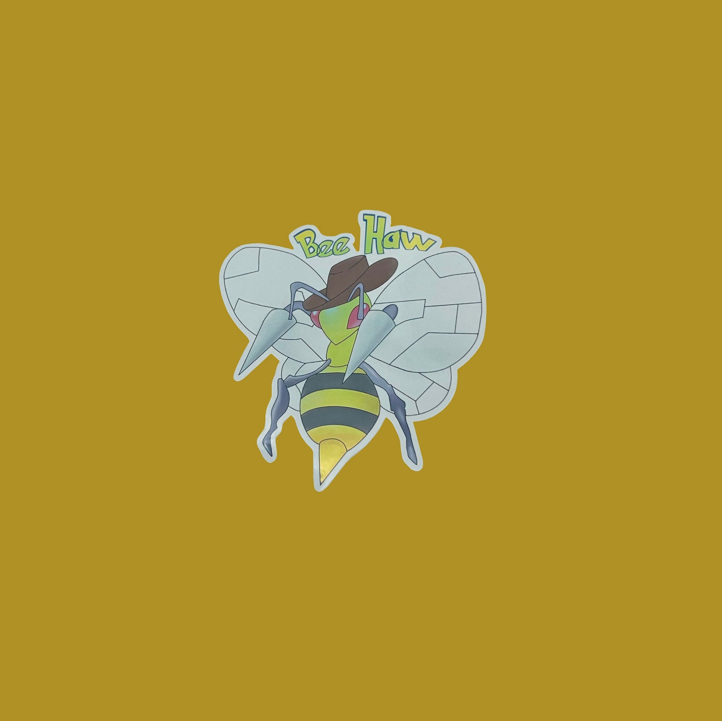 Bee Haw Beedrill Sticker - Etsy