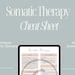 Somatic Therapy Cheat Sheet | Trauma Healing | Sensory Awareness ...