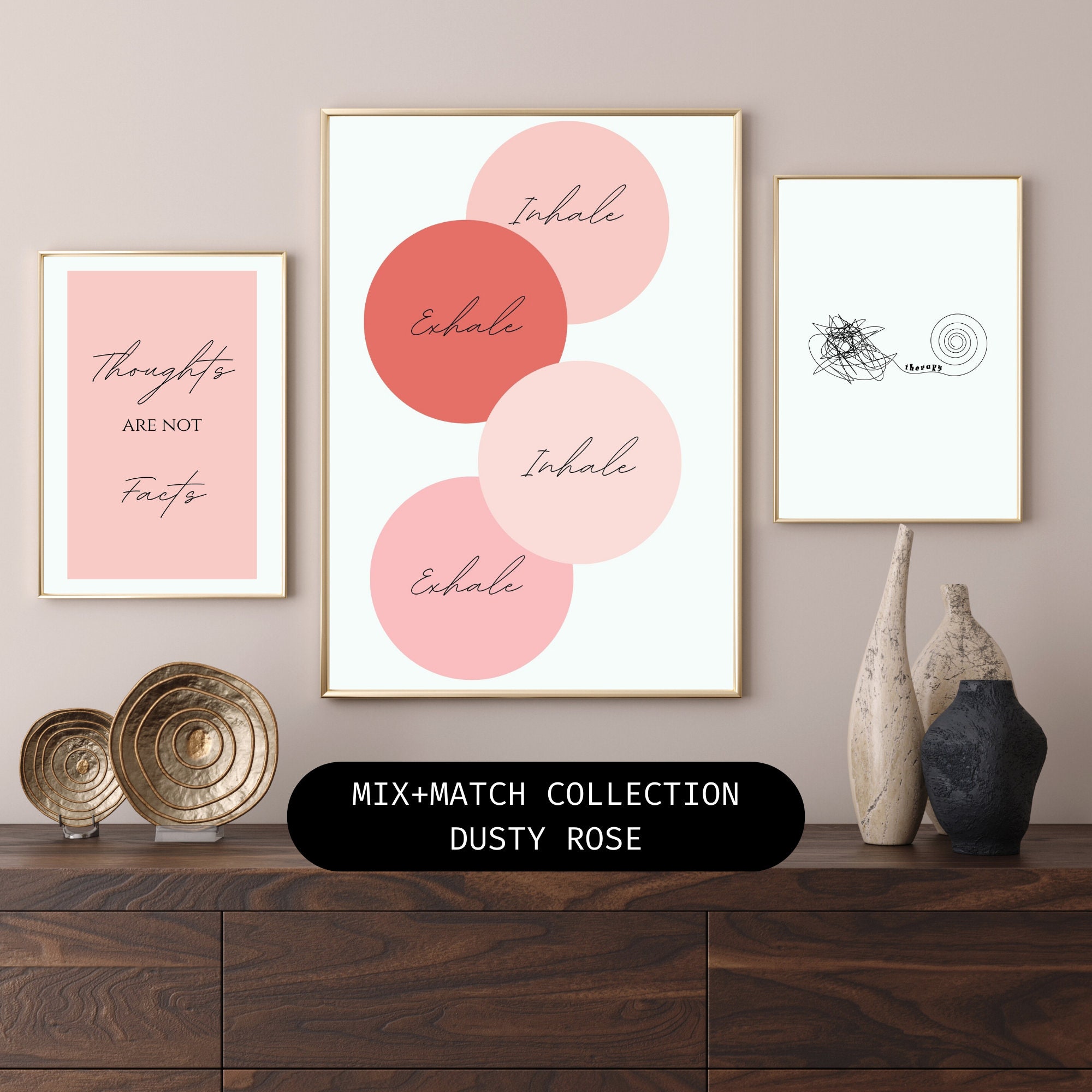 12 Boho Mental Health POSTERS| Gallery Wall | Therapy Decor| Counseling ...