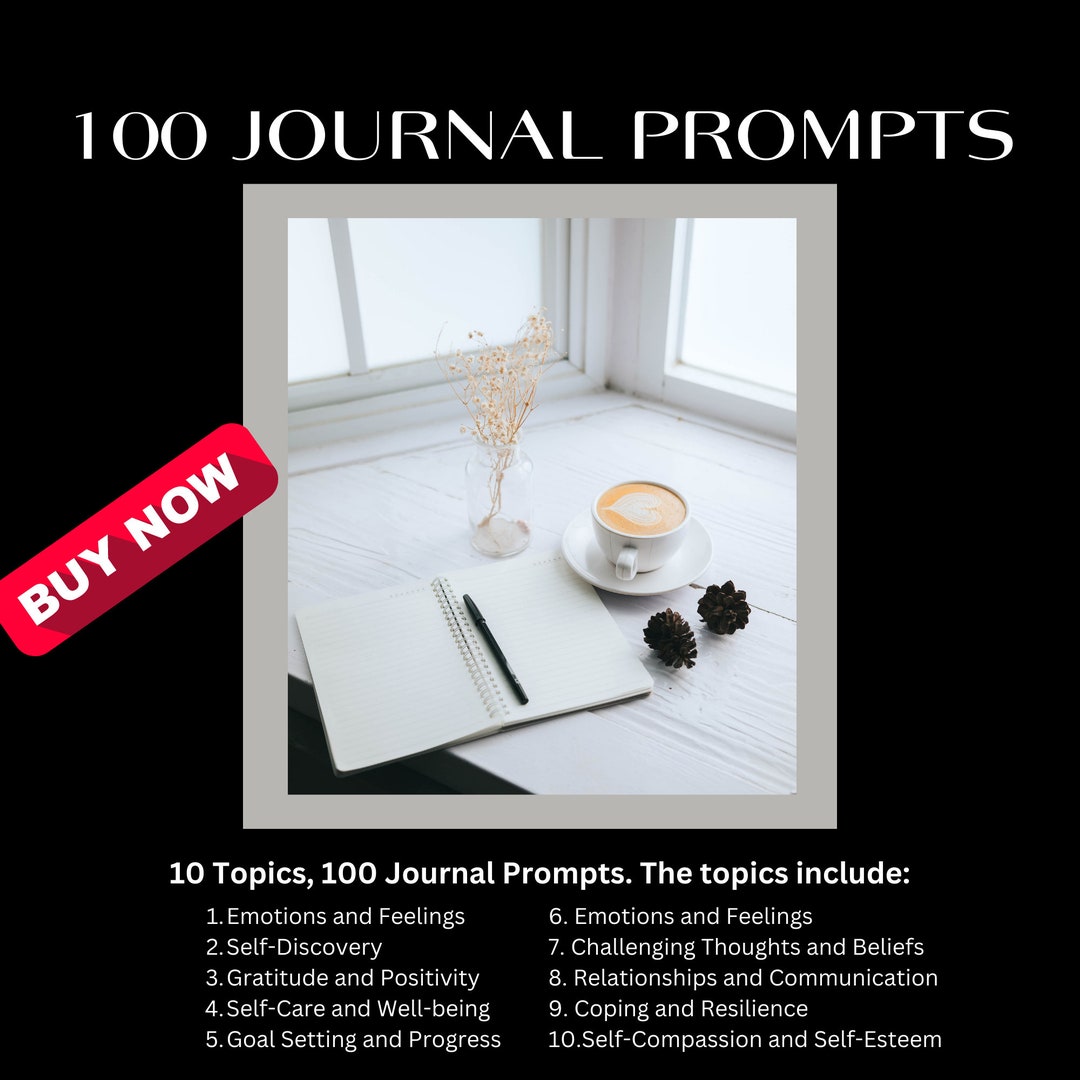 100 Journal Prompts Mental Health | Journaling Worksheets | Self Care ...