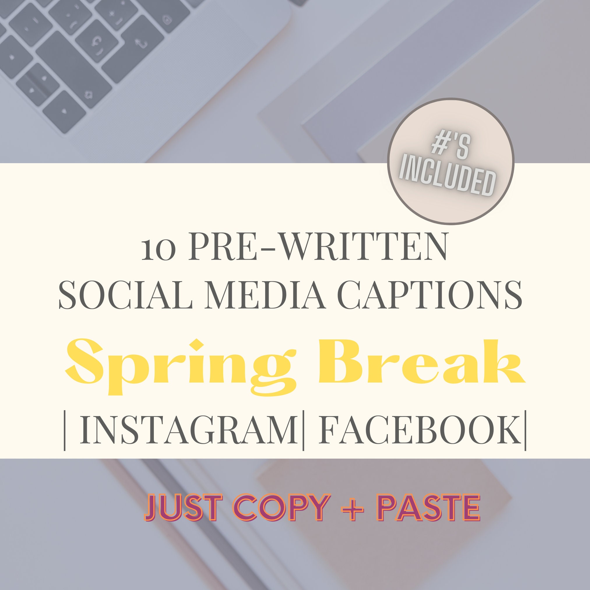 10 Pre-written Social Media Captions and Hashtags on Spring Break ...