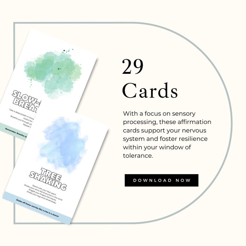 29 Somatic Therapy Coping Skill Cards for Kids - Nervous System ...