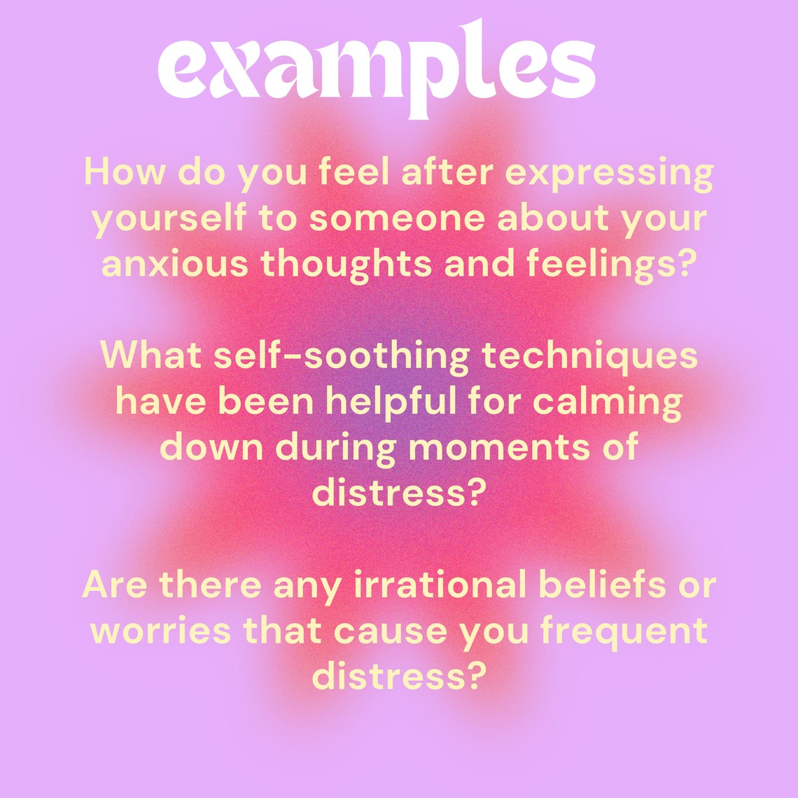 30 Therapeutic Questions to Explore Anxiety Mental Health Therapy ...