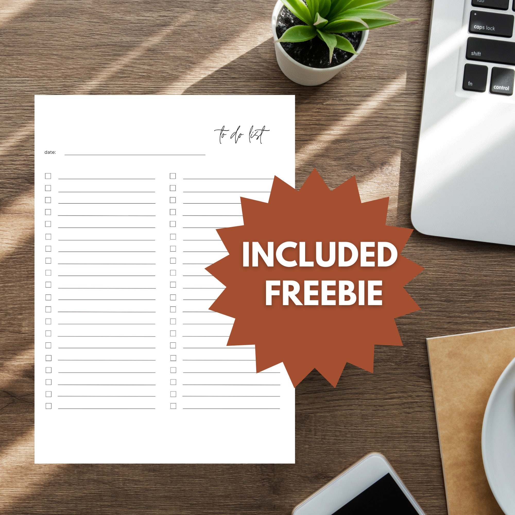 Aesthetic to Do List Printable, Simple Tasks List Template, A4/PDF Instant Download Printable ...