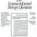 100 Trauma-informed Therapy Questions | Trauma Therapy | Trauma ...
