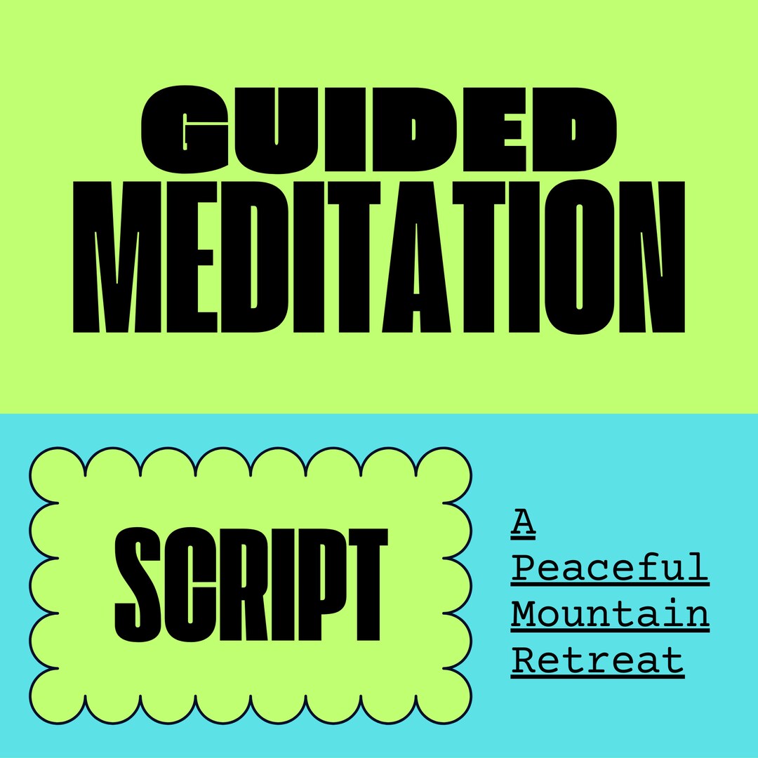 Guided Meditation Script , Mindfulness, Therapy Office Decor, Therapy ...