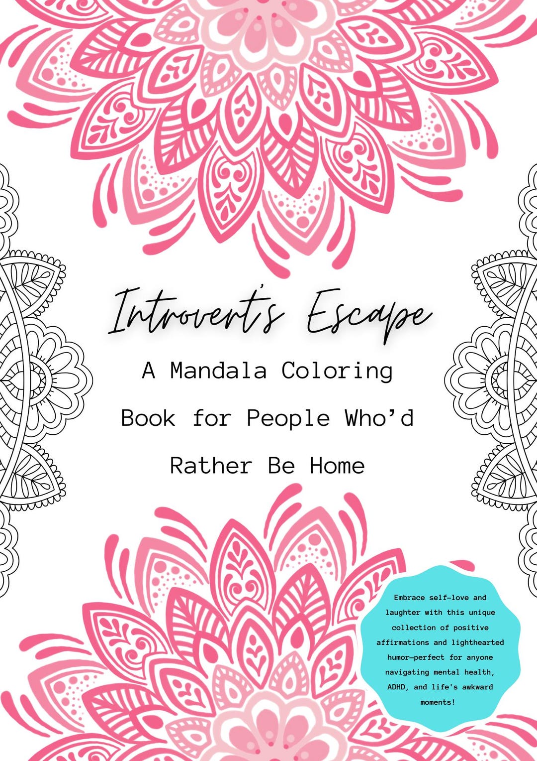 Funny Mental Health Coloring Book - 15 Adult Coloring Pages - Instant ...