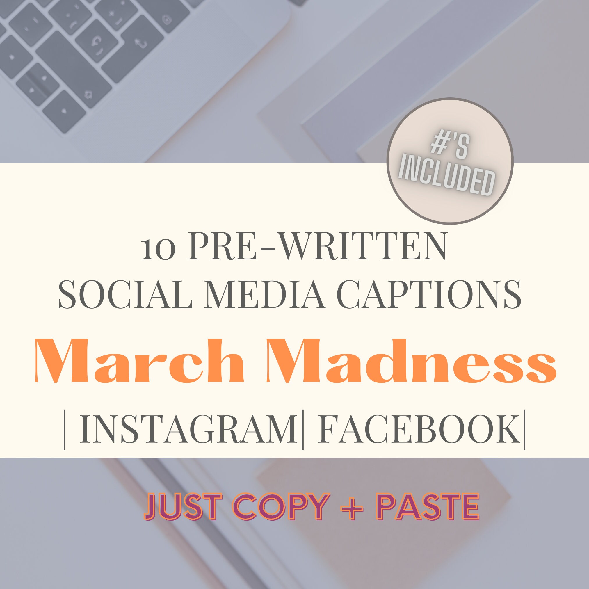 10 Pre-written Social Media Captions and Hashtags on March Madness ...
