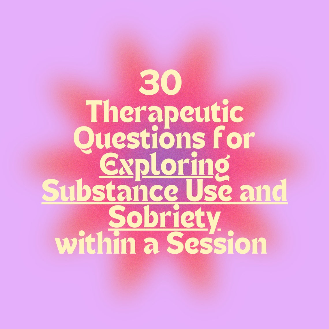 30 Therapeutic Questions on Substance Use + Sobriety Mental Health ...