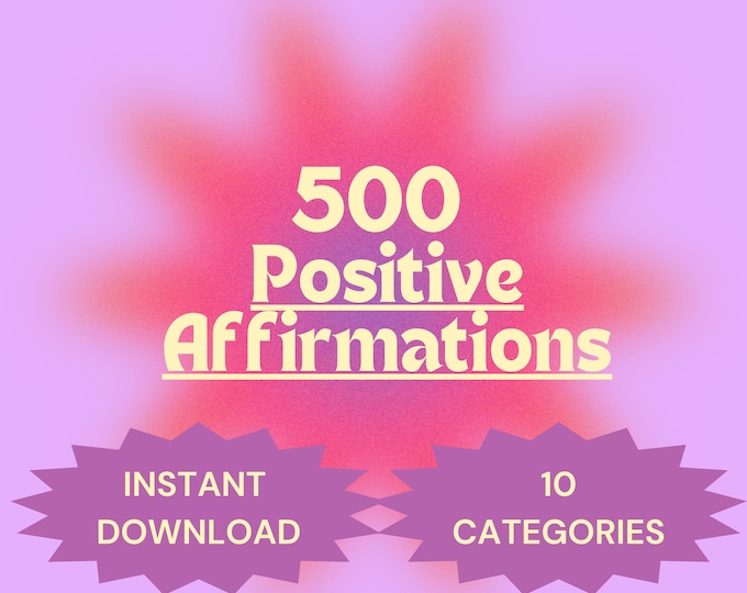500 Positive Affirmations | Session | Counselor | Therapy Tools ...
