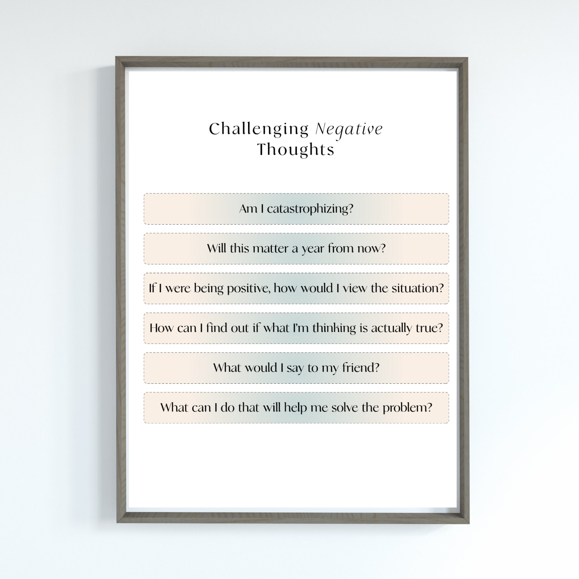Mental Health POSTER| Gallery Wall | Therapy Decor| Counseling ...