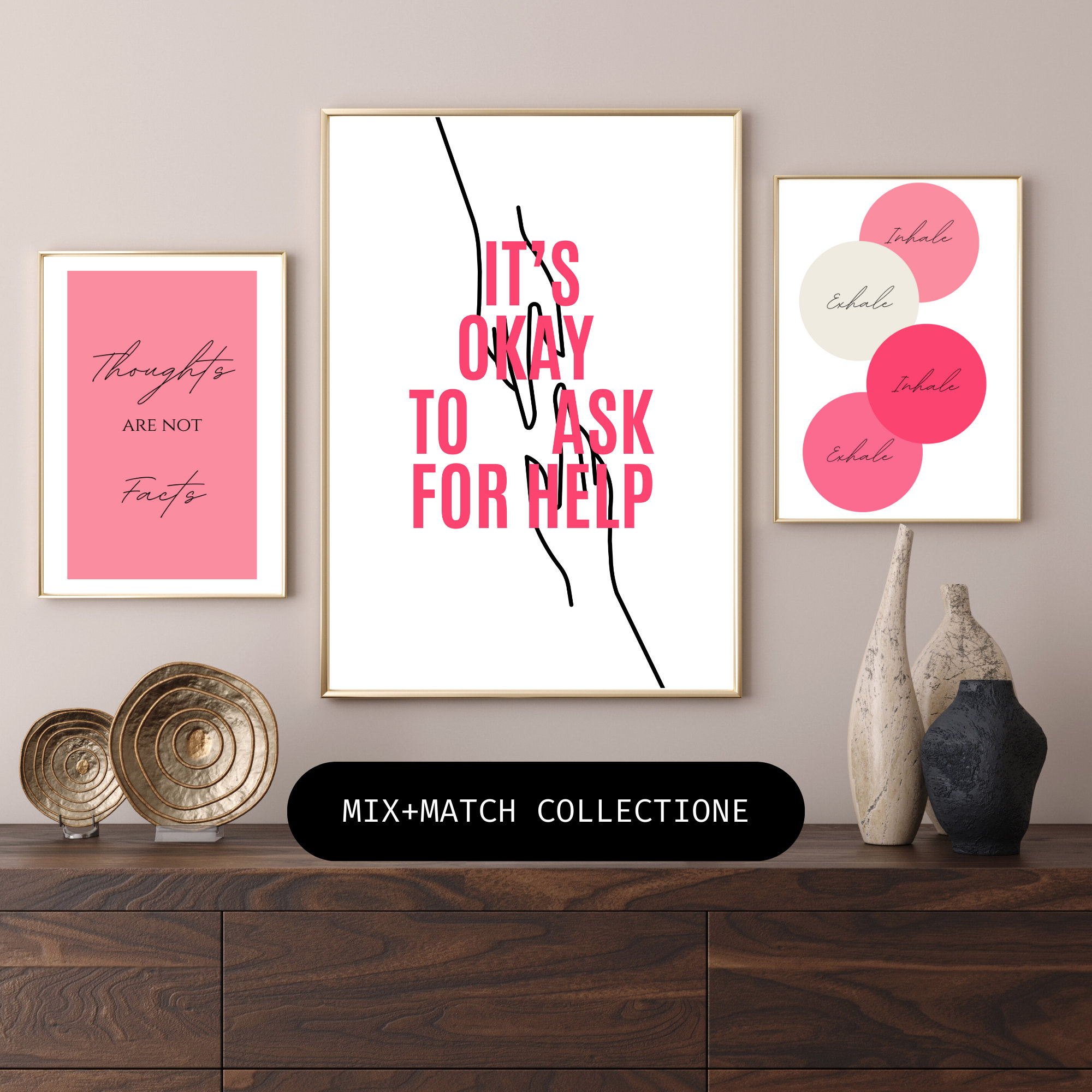 12 Mental Health POSTERS| Digital Download | Gallery Wall Set | Petal ...