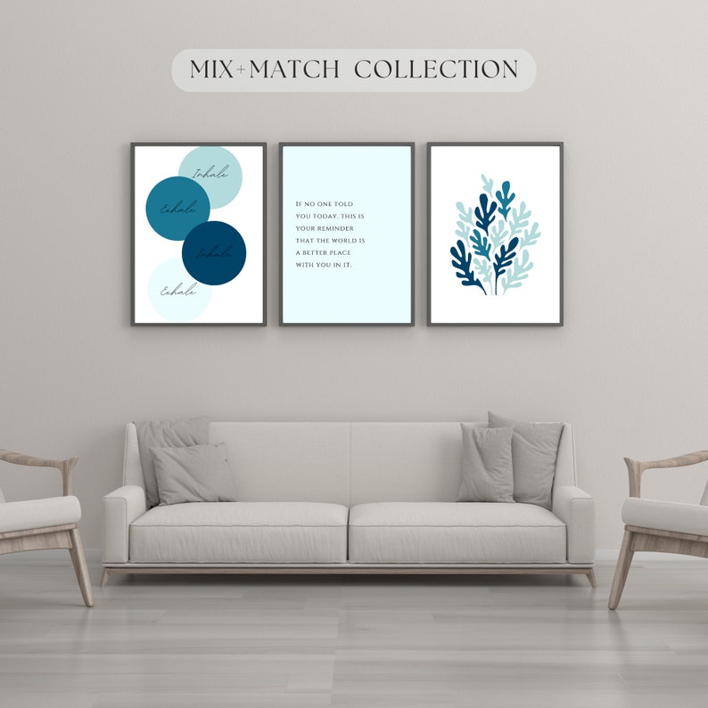 12 Ocean Mental Health POSTERS Gallery Wall Therapy Decor Counseling ...