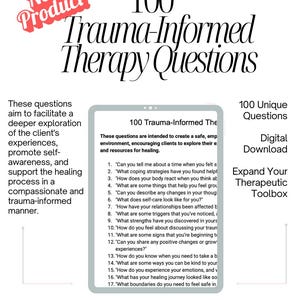 MEGA BUNDLE 300 Therapy Questions | 200 Statements | Trauma-informed ...