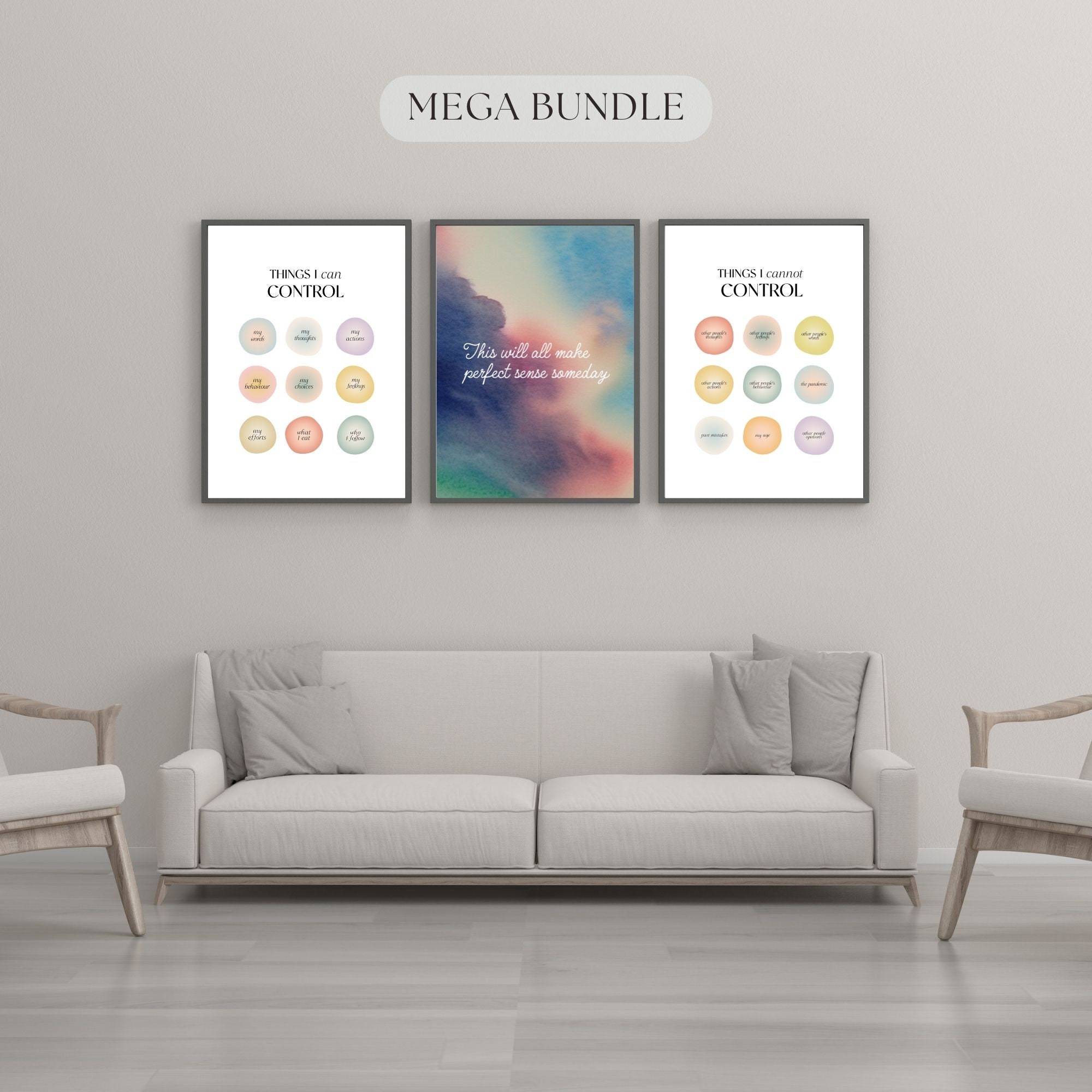 Mega Bundle POSTERS set of 4 11:14 Ratio Gallery Wall - Etsy